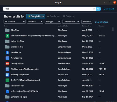 Manage Your Files - Cloud Browser - Insync